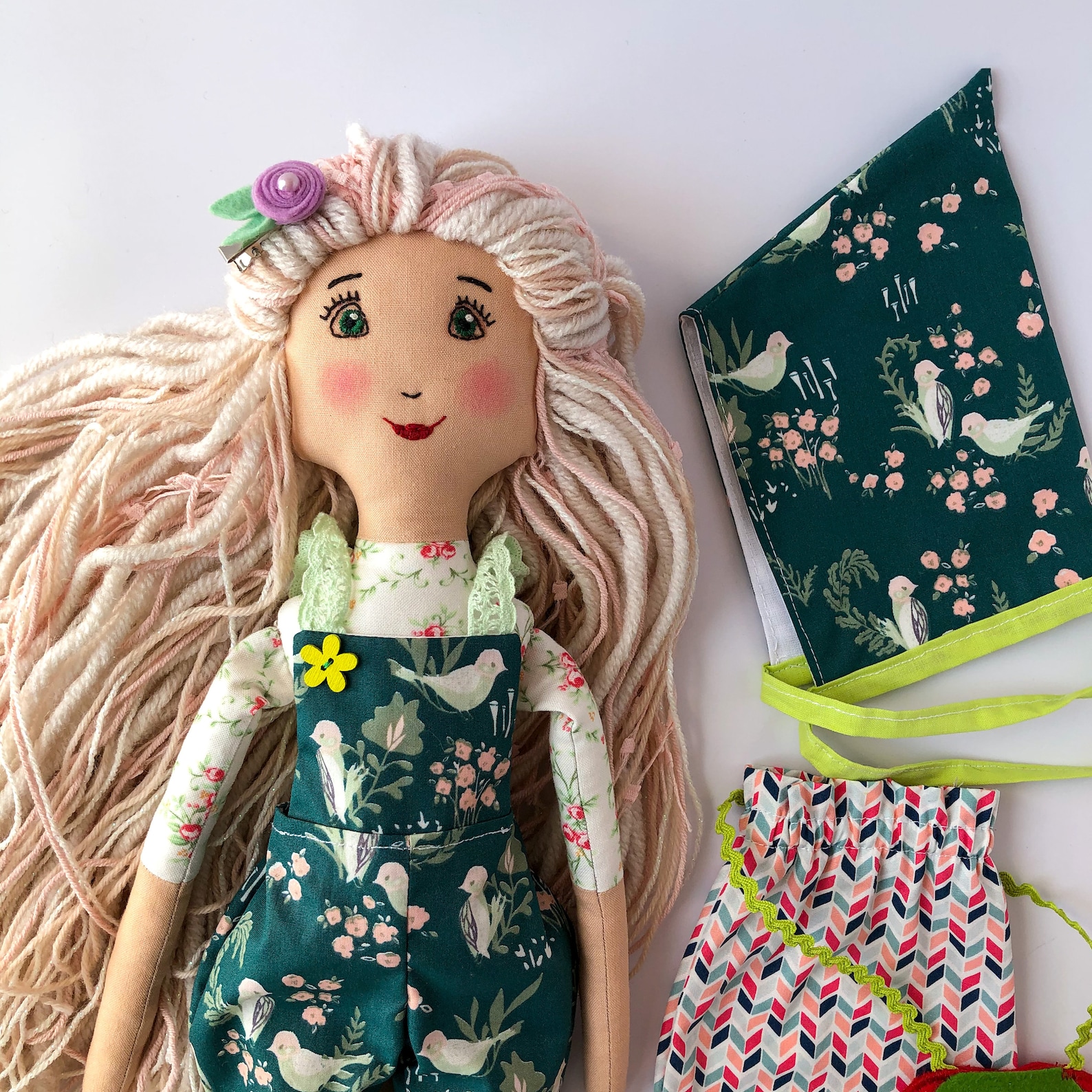 Handmade first rag doll toddler girl gift infant play | Etsy