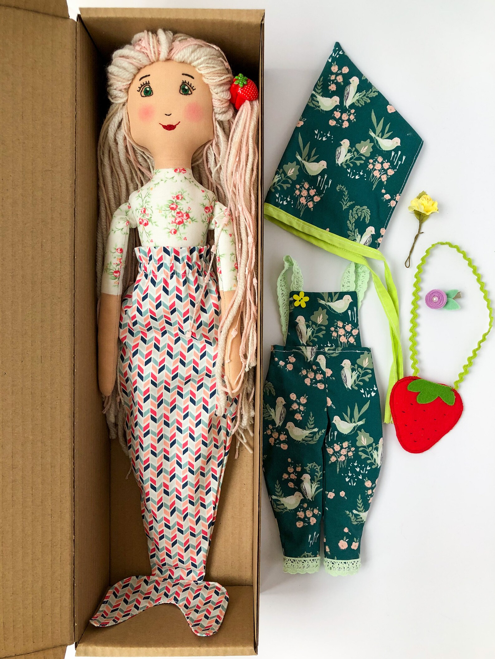 Handmade first rag doll toddler girl gift infant play | Etsy