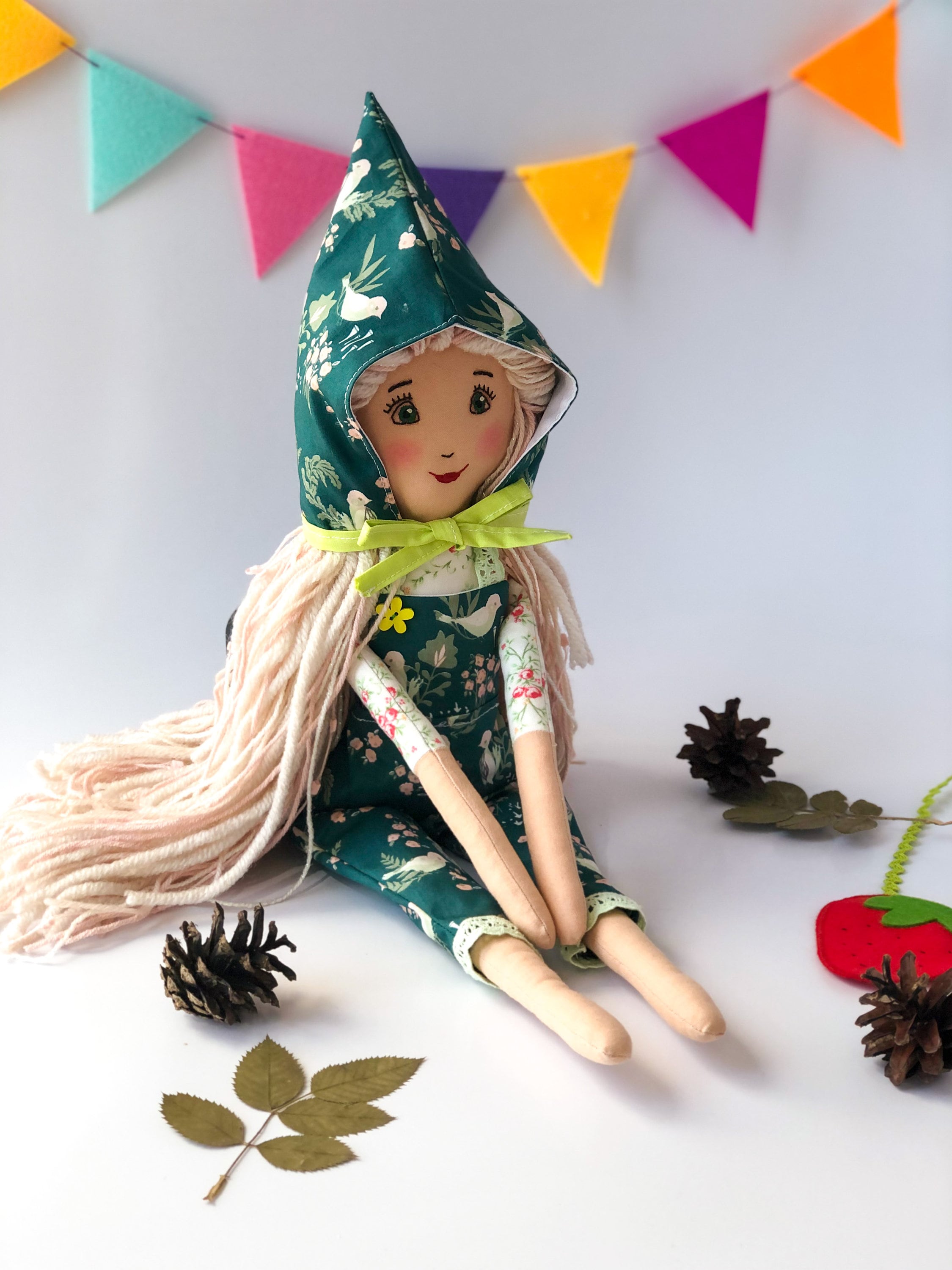 Handmade first rag doll toddler girl gift infant play | Etsy