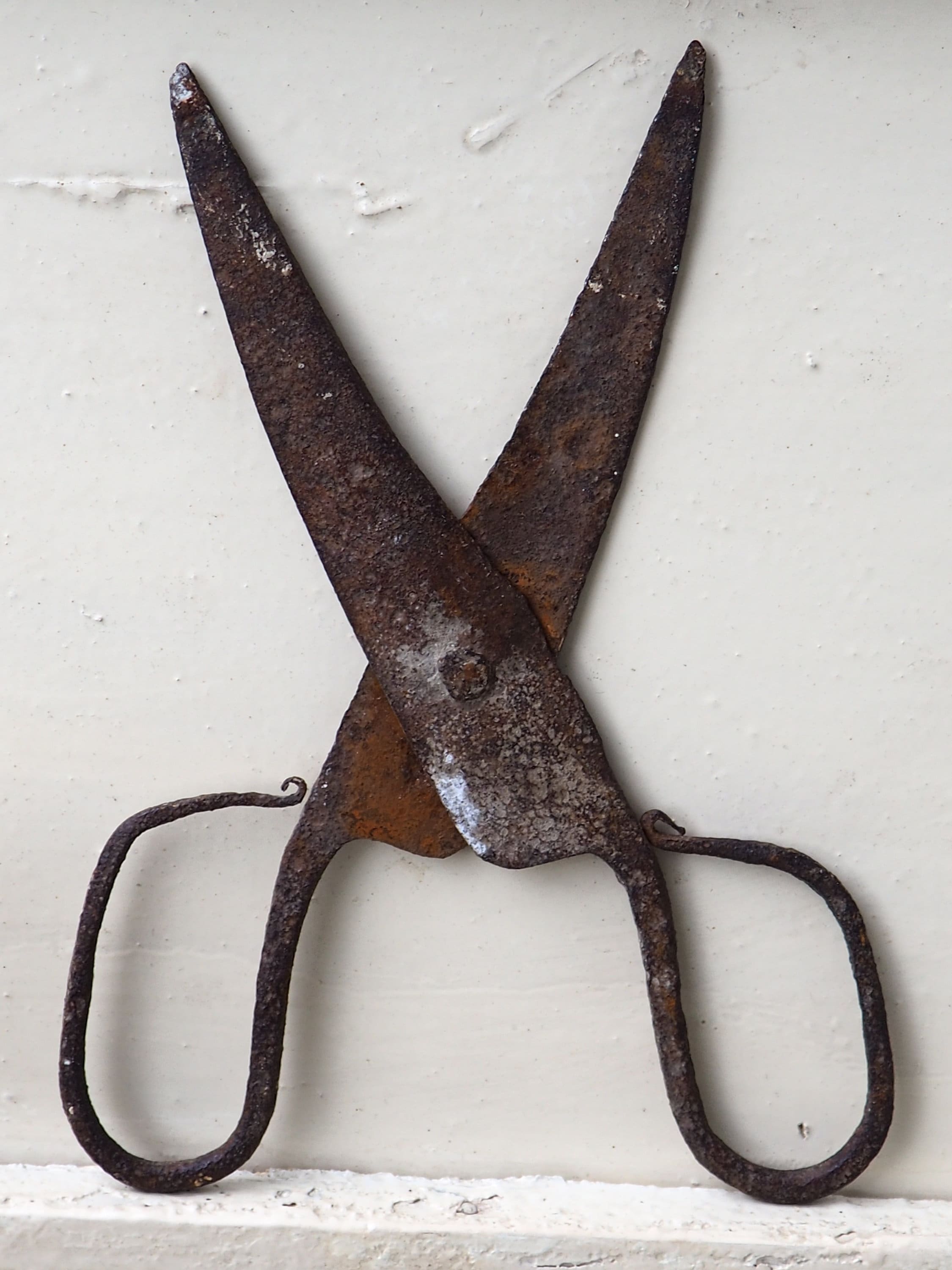 Antique Metal Scissors/Hand wrought Iron Scissors 1800 | Etsy