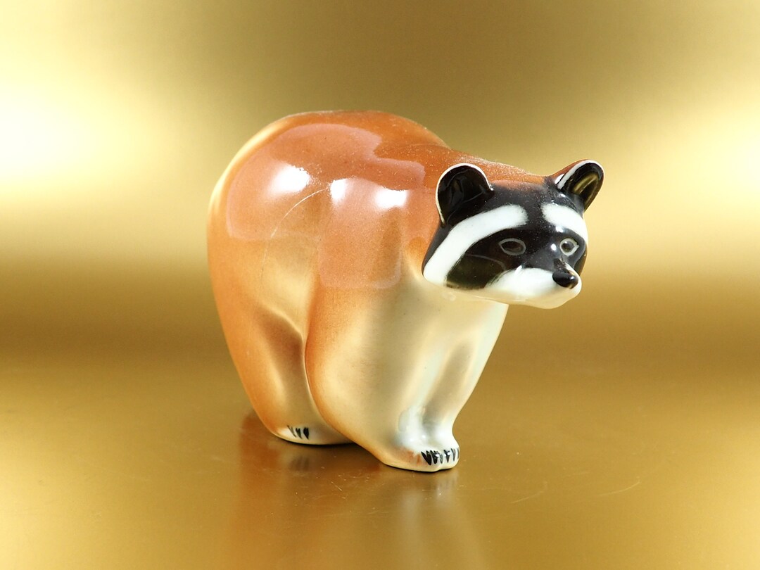 Orange Raccoon USSR LFZ Porcelain Figurine/old Antique - Etsy