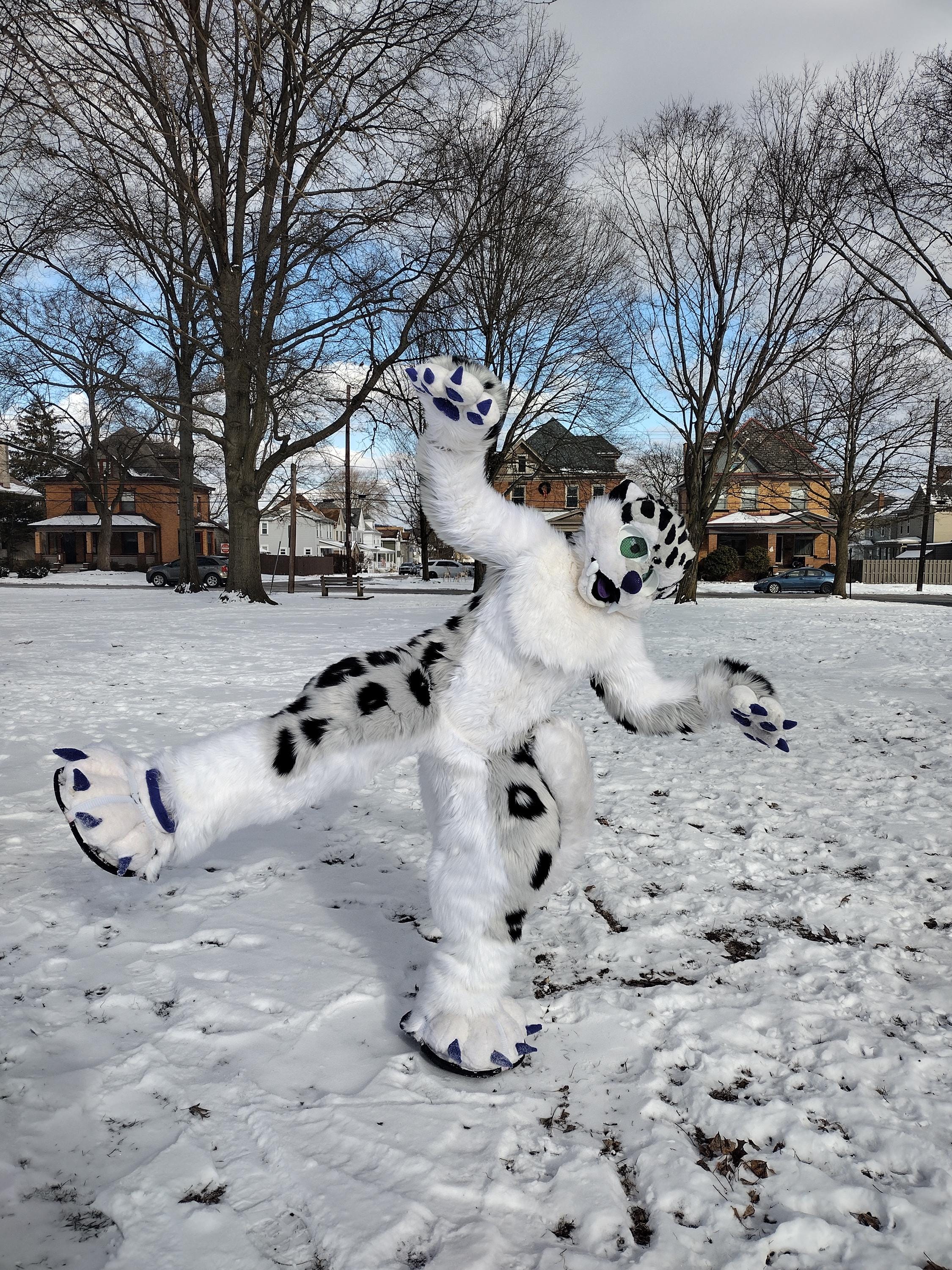 Snow Leopard Fursuit Full Digitigrade High-medium Quality With ...