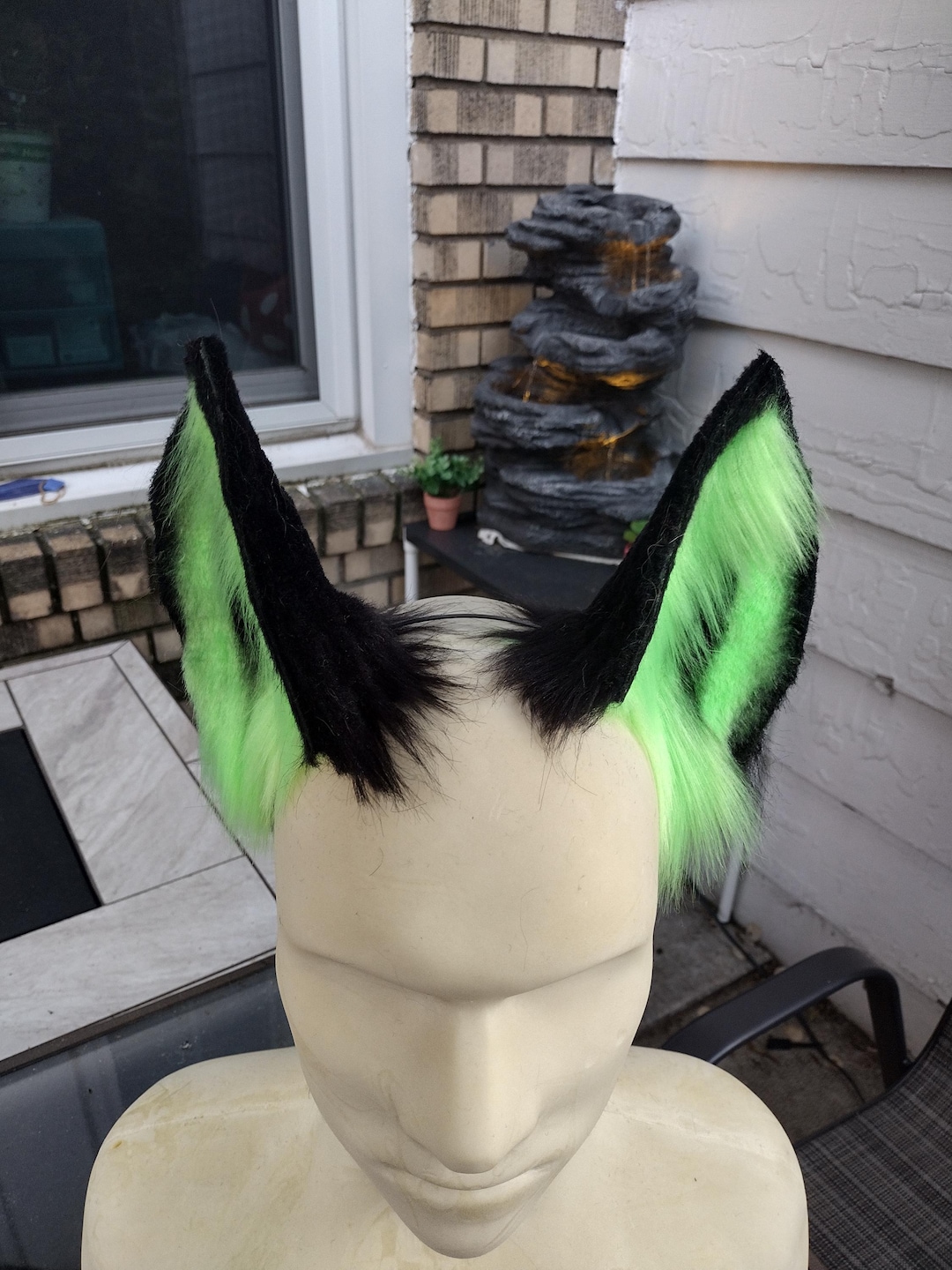 Cosplay Fursuit Ears Hand Painted Details UV Reactive - Etsy
