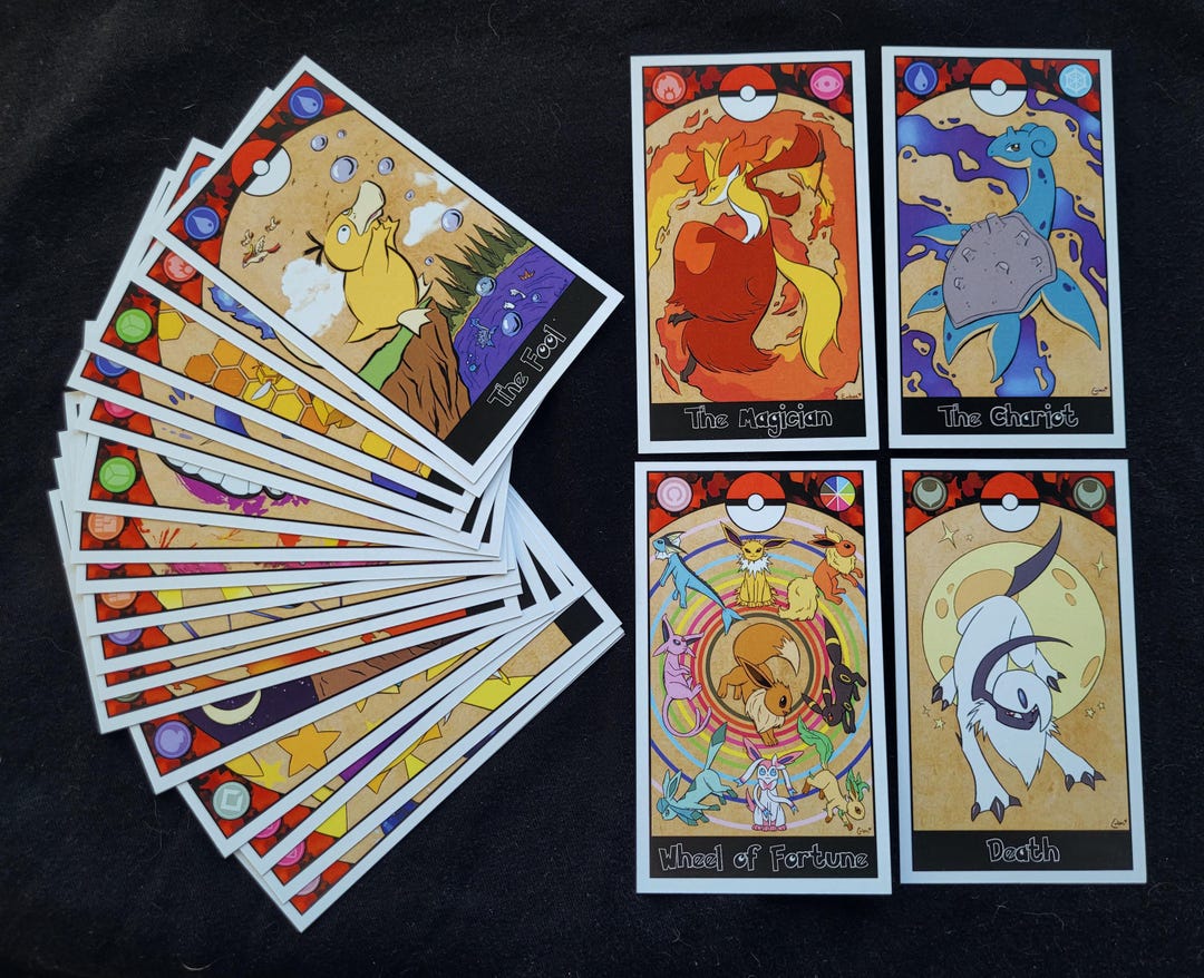 Pokémon Tarot Card Set 22-piece Major Arcana Tarot Card Series - Etsy