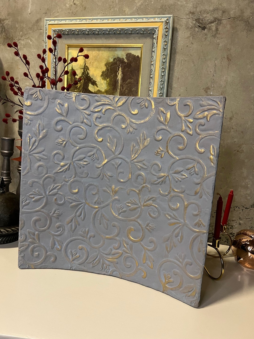 Pressed Tin Wall Decor - Etsy