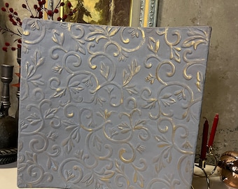 Moon and Moth Handmade Embossed Pressed Tin Wall Decoration - Etsy