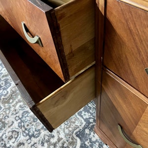 Vintage Art Deco Waterfall Buffet MCM Mid Century Style - Etsy