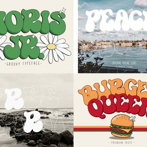 Daily Groovy Font Bundle, Groovy Font, Cricut Font, Retro Font, Vintage ...