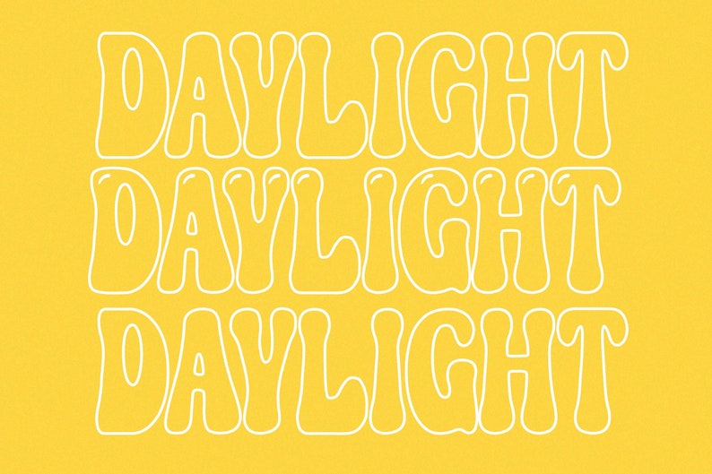 Daylight Typeface Organic Font Retro Font Vintage Font - Etsy