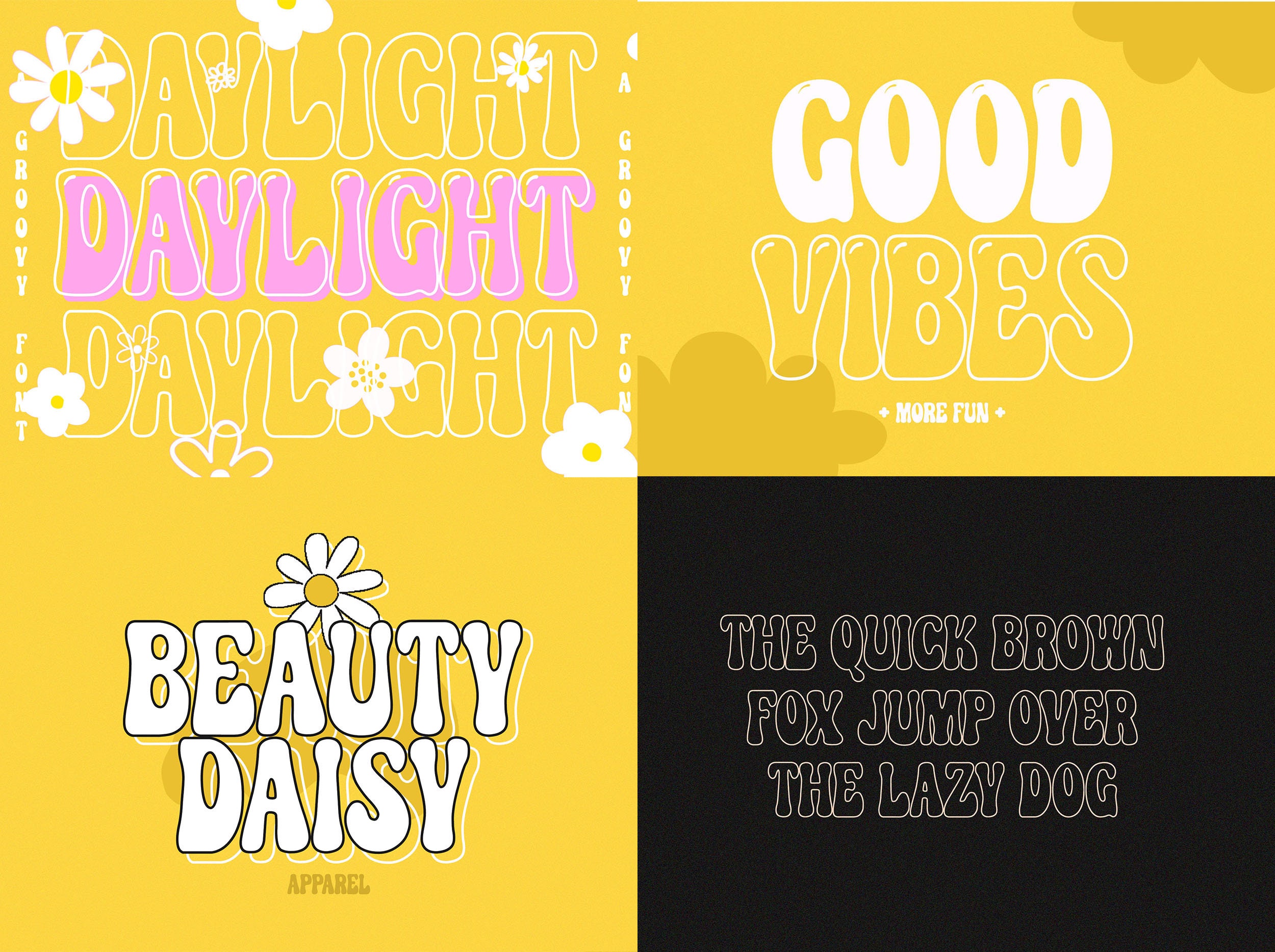 Daily Groovy Font Bundle Groovy Font Cricut Font Retro - Etsy