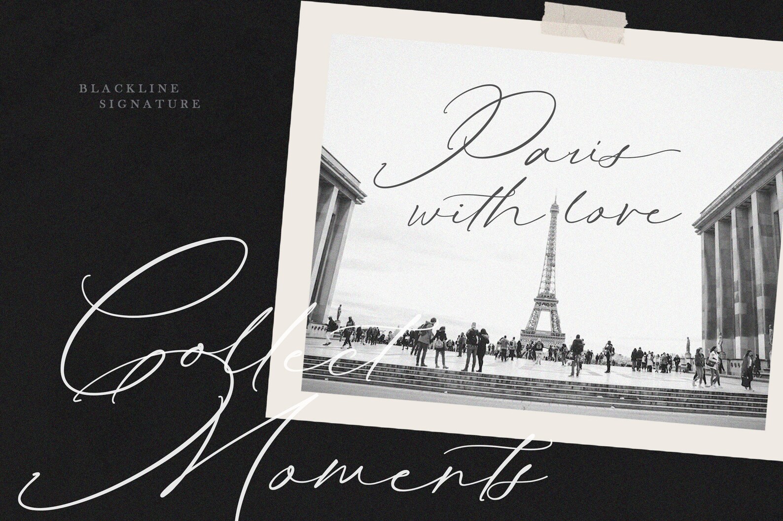 Blackline Signature Font Procreate Font Canva Font Cricut - Etsy