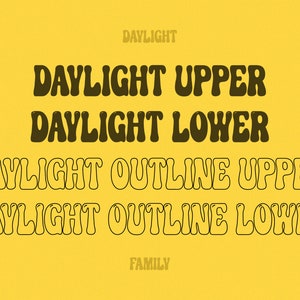 Daylight Typeface, Organic Font, Retro Font, Vintage Font, Modern Font ...