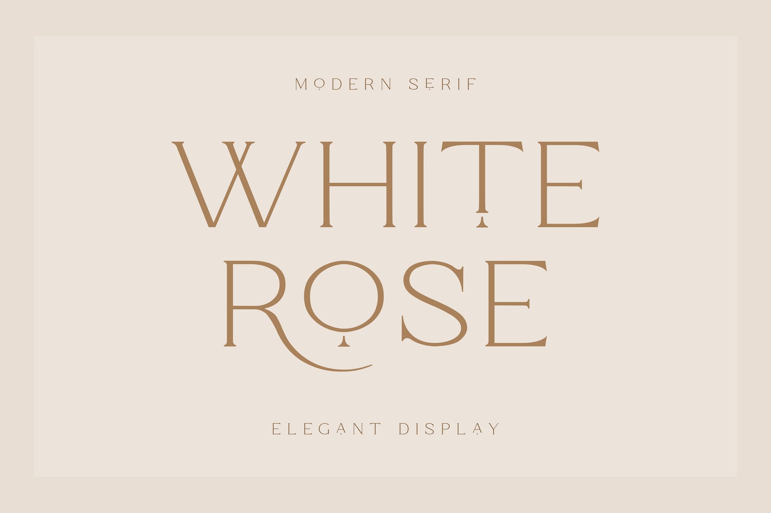 White Rose Typeface, Organic Font, Modern Font, Vintage Font, Elegant ...