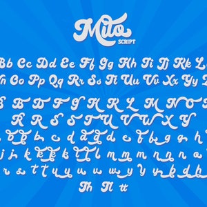 Milo Bold Script, Branding Font, Retro Font, Vintage Font, Commercial ...