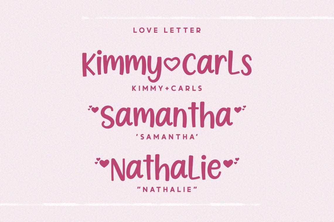 Lovely Month Handwritten Font Procreate Font Canva Font - Etsy