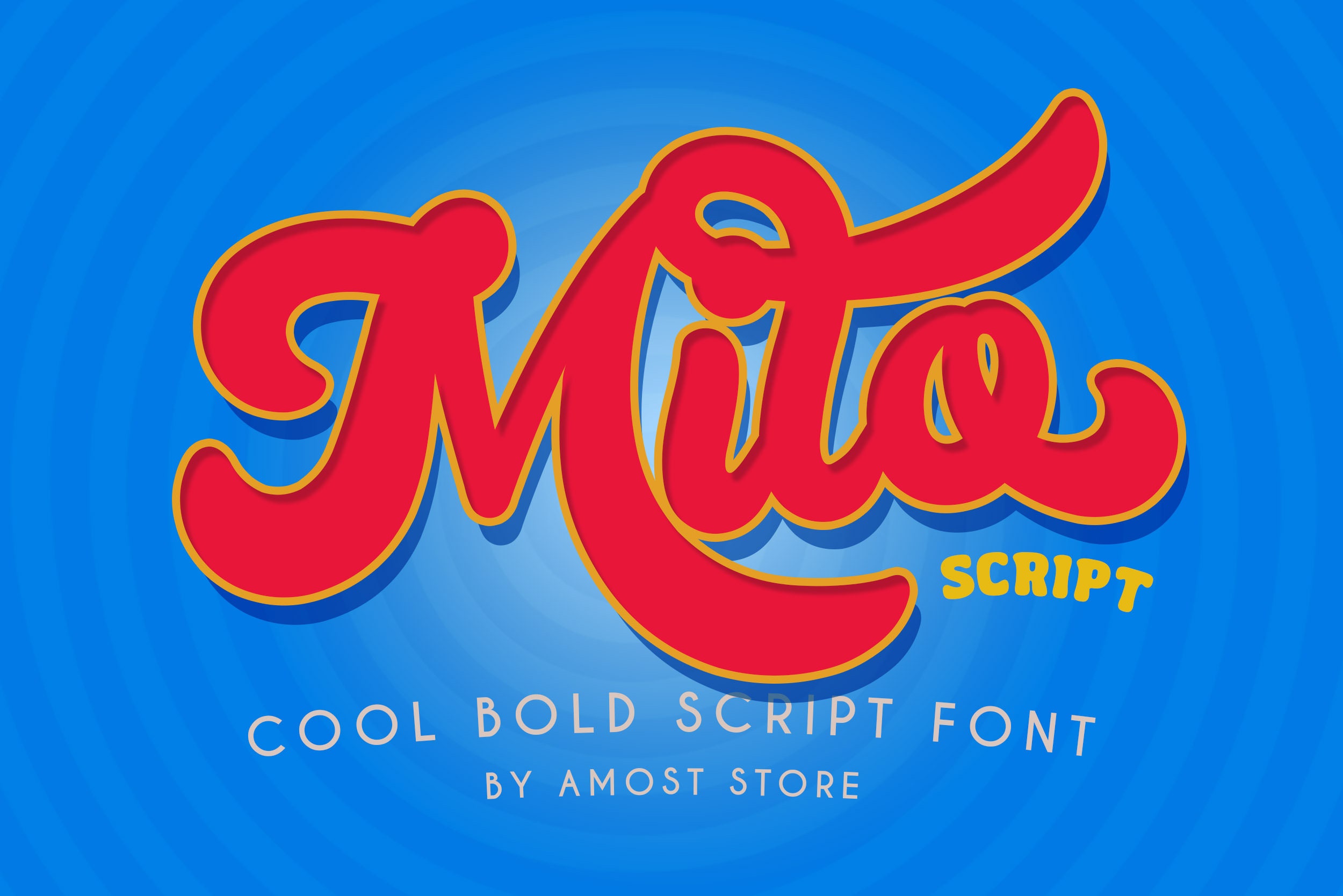 Milo Bold Script, Branding Font, Retro Font, Vintage Font, Commercial ...
