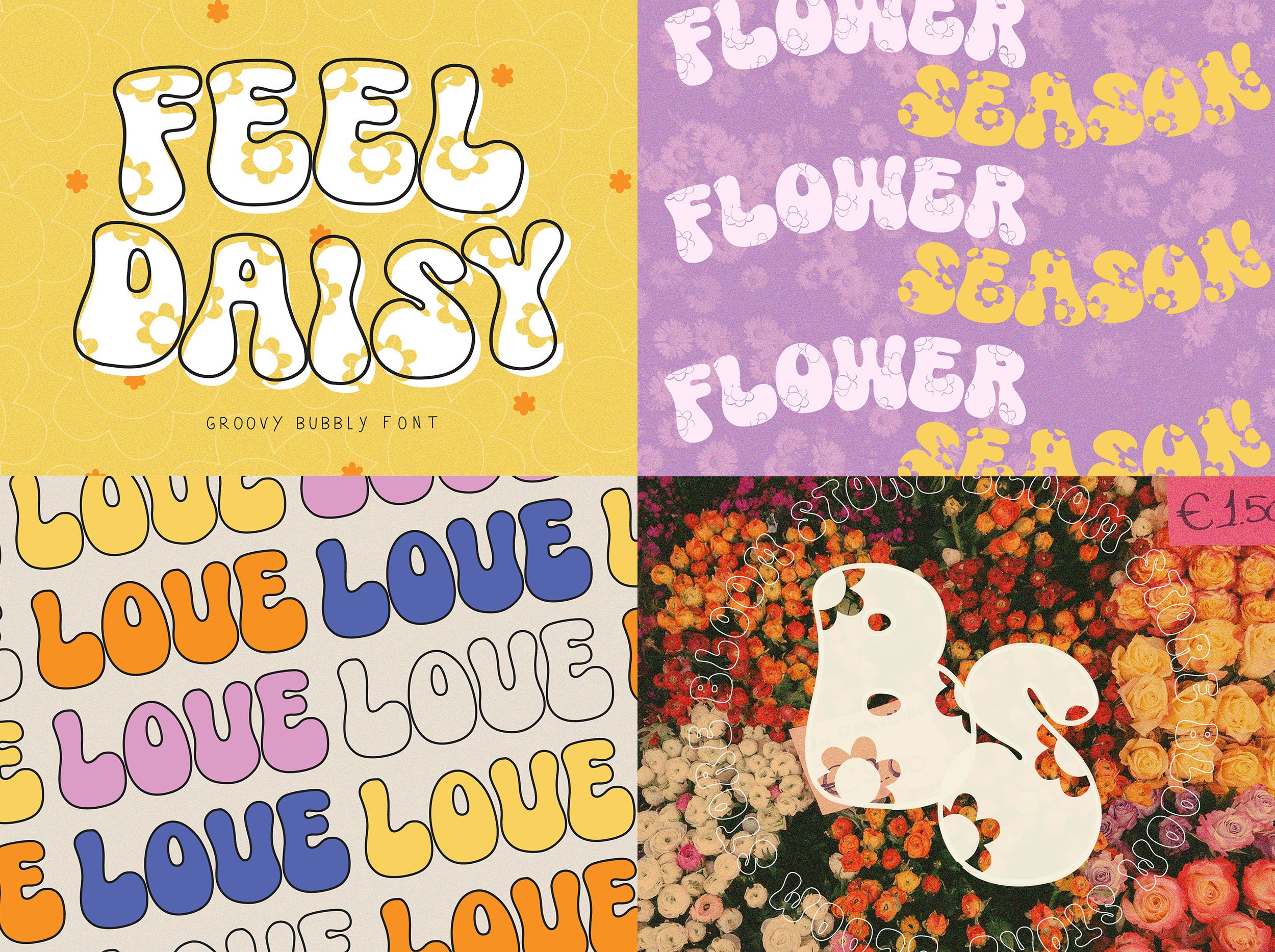 Daily Groovy Font Bundle Groovy Font Cricut Font Retro - Etsy