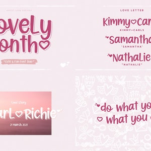 Cute Craft Font Bundle, Procreate Font, Canva Font, Cricut Fonts ...