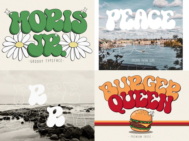 Daily Groovy Font Bundle Groovy Font Cricut Font Retro - Etsy