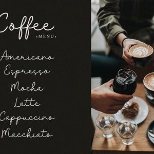 Salted Caramel, Monoline Font, Handwritten Font, Procreate Font, Canva ...