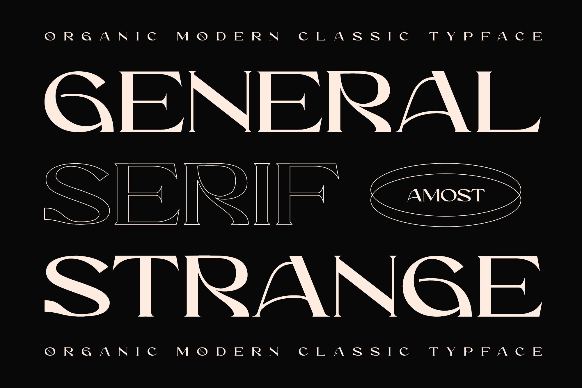 General Typeface Organic Font Retro Font Vintage Font | Etsy