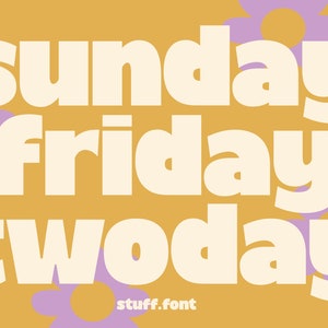 Stuff Typeface, Organic Font, Retro Font, Vintage Font, Procreate Font ...