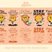 Retro SVG Bundle Cartoon Characters, Retro Mascot PNG Clipart Digital ...
