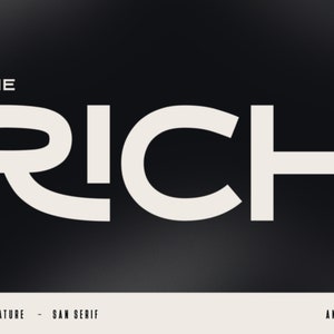The Rich Typeface, Organic Font, Retro Font, Vintage Font, Modern Font ...