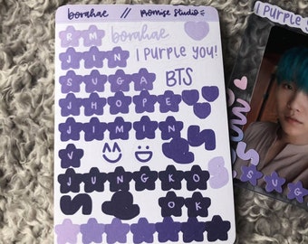 Borahae Sticker | Etsy
