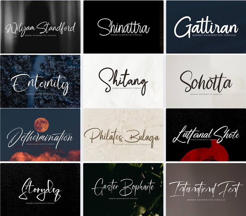 300 FONTS BUNDLE, Font SVG, Cursive Fonts Svg, Fonts for Cricut ...