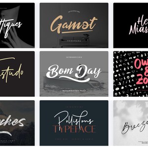 The Ultimate 700+ Fonts - Font Bundle, Cricut, Script Font,digital Font ...