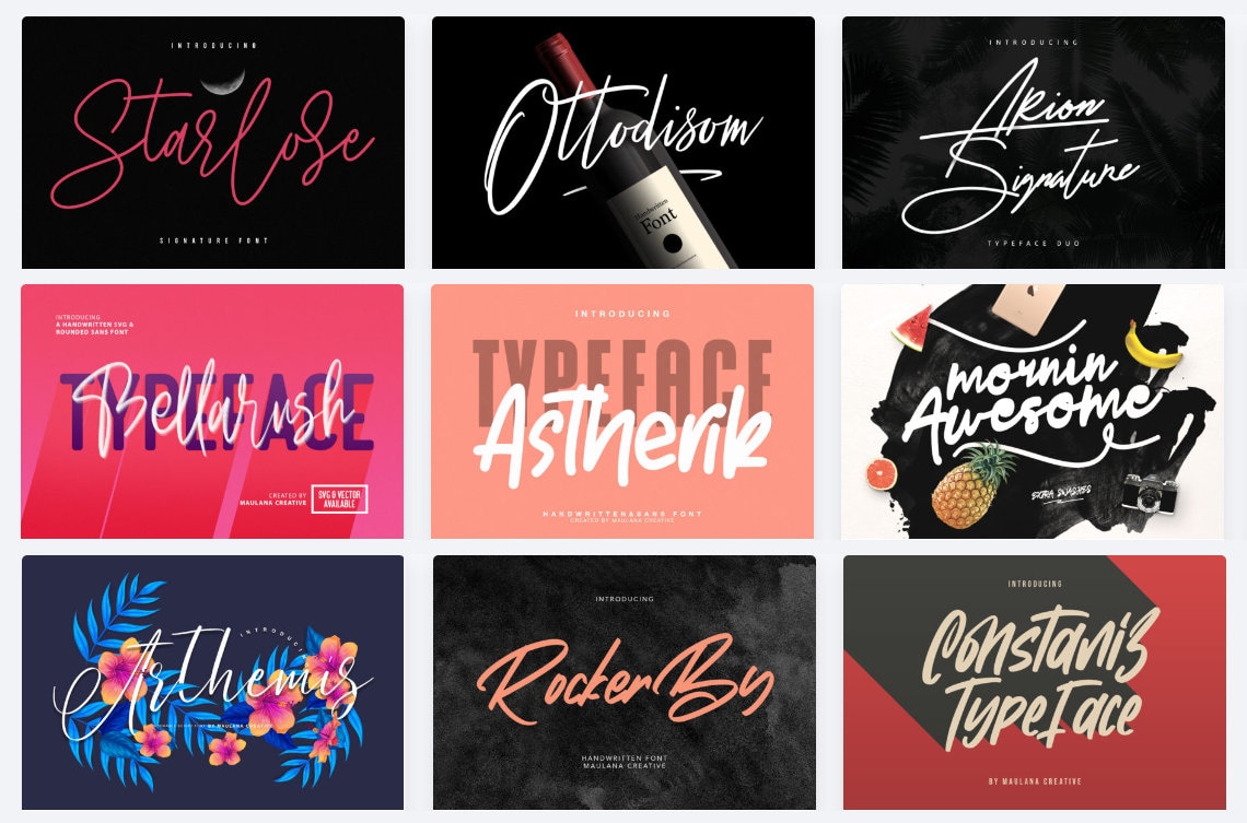 700+ Font Bundle: Script, Calligraphy, Logo (digital Font) - Etsy