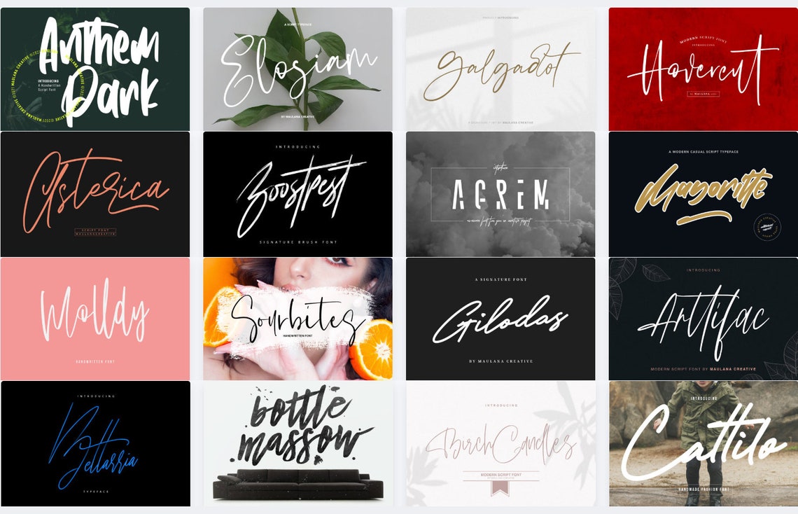 The Ultimate 700 Fonts Font Bundle, Cricut, Script Font,digital Font ...