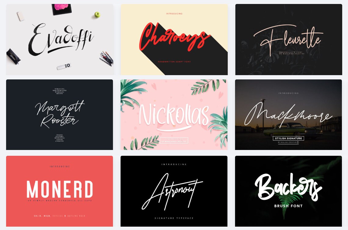 700+ Font Bundle: Script, Calligraphy, Logo (digital Font) - Etsy