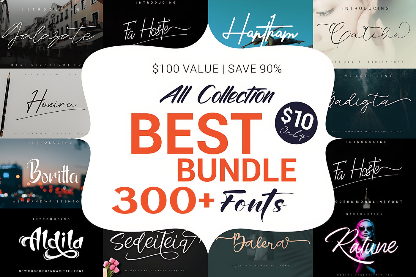 300 FONTS BUNDLE, Font SVG, Cursive Fonts Svg, Fonts for Cricut ...