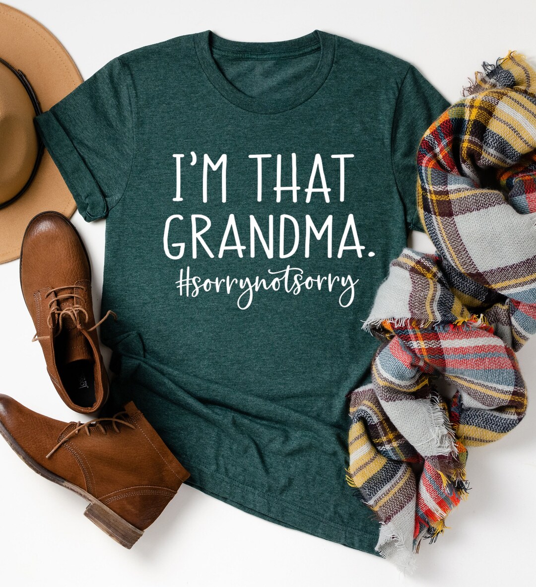I'm That Grandma Tee, Sorry Not Sorry Shirt, Funny Grandma Shirt ...