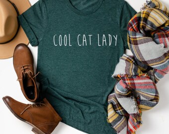Cat Lady Tshirt - Etsy
