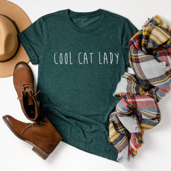 Cat Lady Tshirt - Etsy