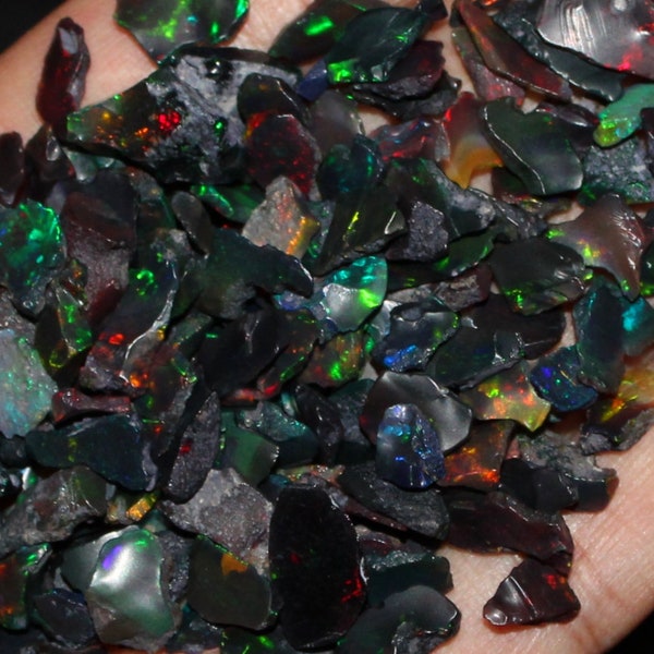 Raw Black Opal - Etsy