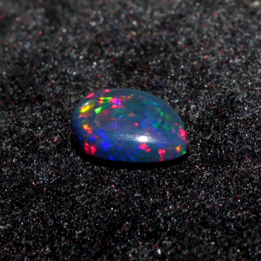 Natural Black Ethiopian Opal-2.85 Carat-black Opal-welo Fire Opal-9x12 ...