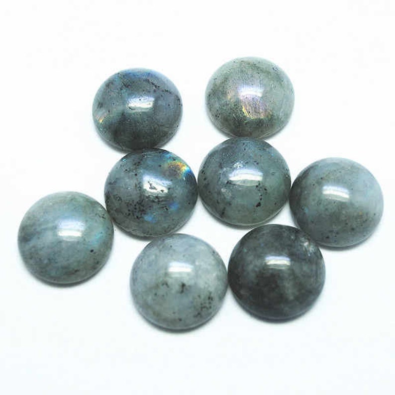 4x4 Mm Natural Labradorite Round Cabochon Loose Stone-blue - Etsy