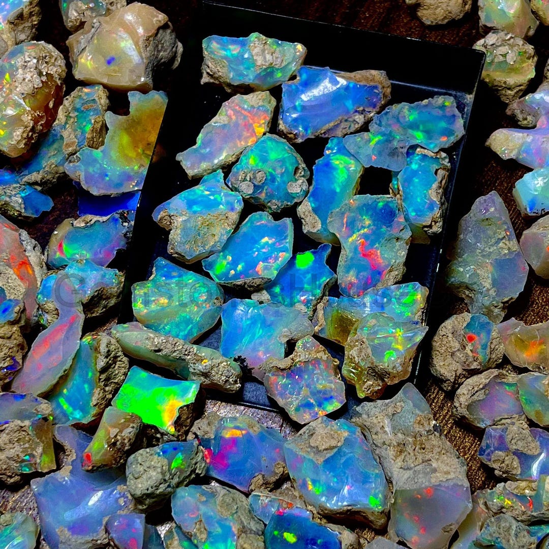 Opal Rough, Ethiopian Opal Rough, Dry Opal Raw,welo Fire Opal, Top ...