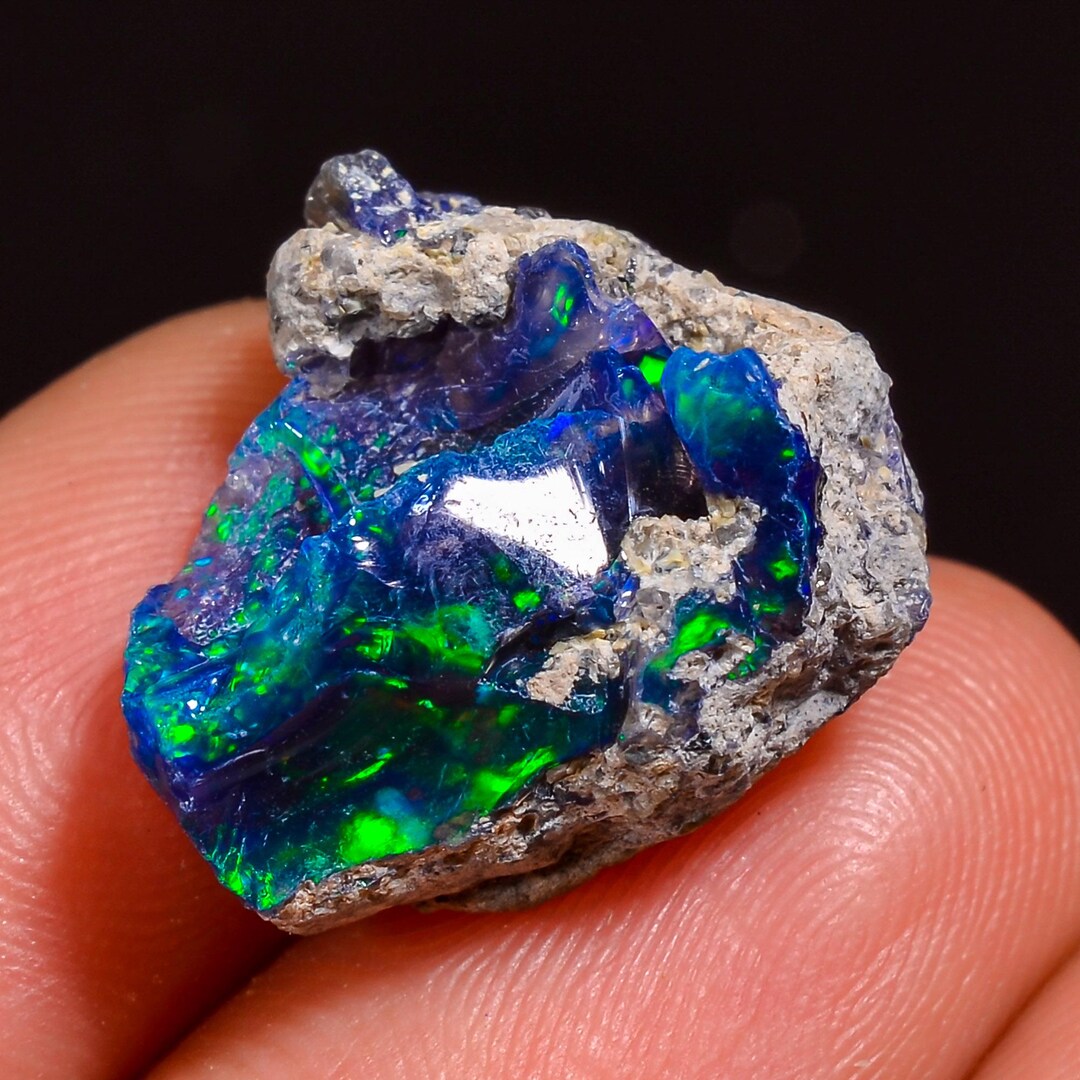 Opal,black Opal Rough,dry Black Opal,flashy Black Opal,ethiopian Black ...