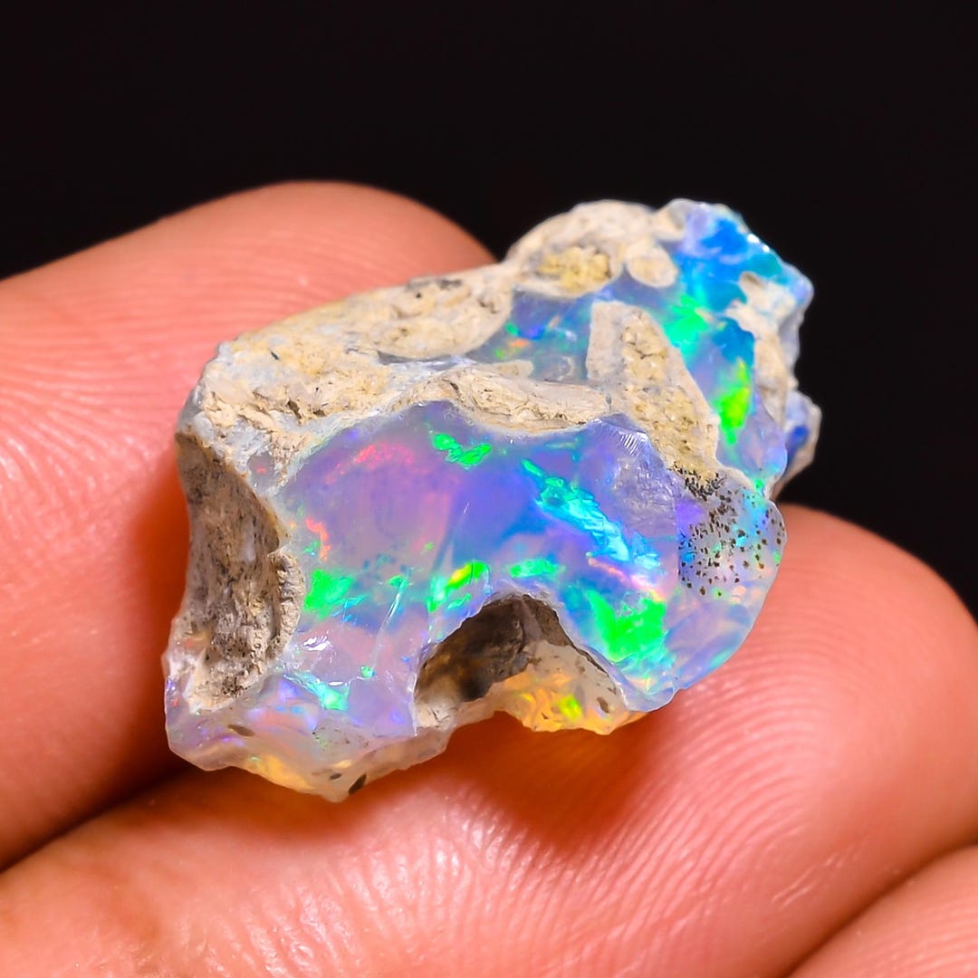 Opal Rough, Welo Fire Big Natural Ethiopian Opal Crystal Loose Gemstone ...