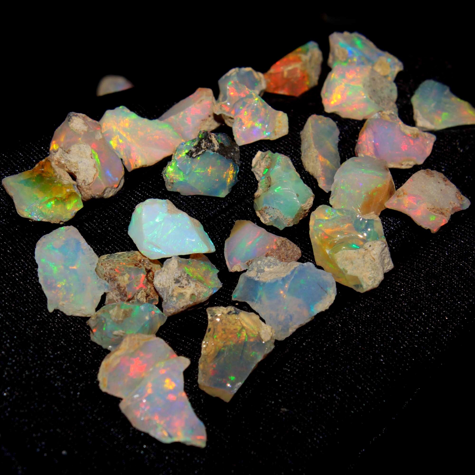 50 PCS, OPAL Raw Crystals, Bulk Raw Opal, Rough Opal Lot,welo Opal,aaa ...