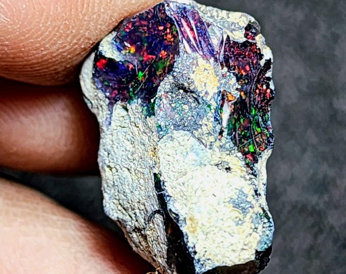 Opal Dry Rough, Ethiopian Black Opal Rough, Raw Black Opal, Black Opal ...
