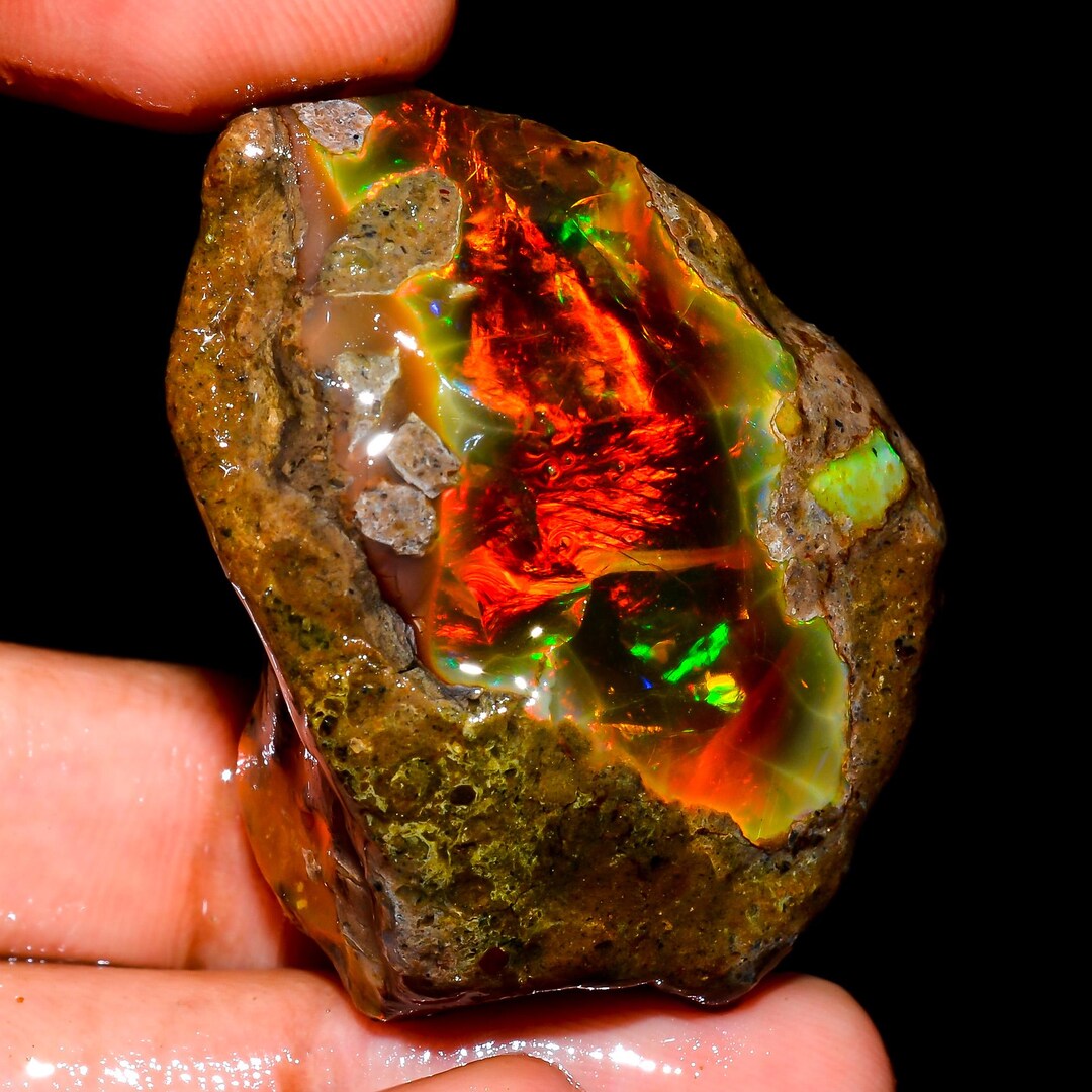 Opal,opal Rough,large Opal Rough,multi Fire Opal,opal Specimen, Big ...