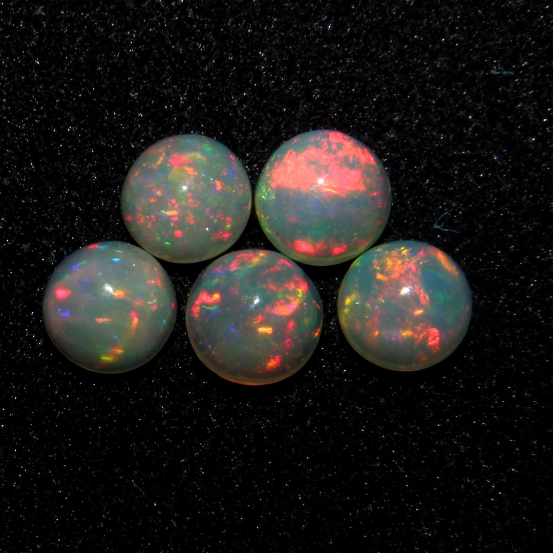 5 Pieces Opal-natural Opal-opal Lot-opal Cabochon-welo Fire Opal ...