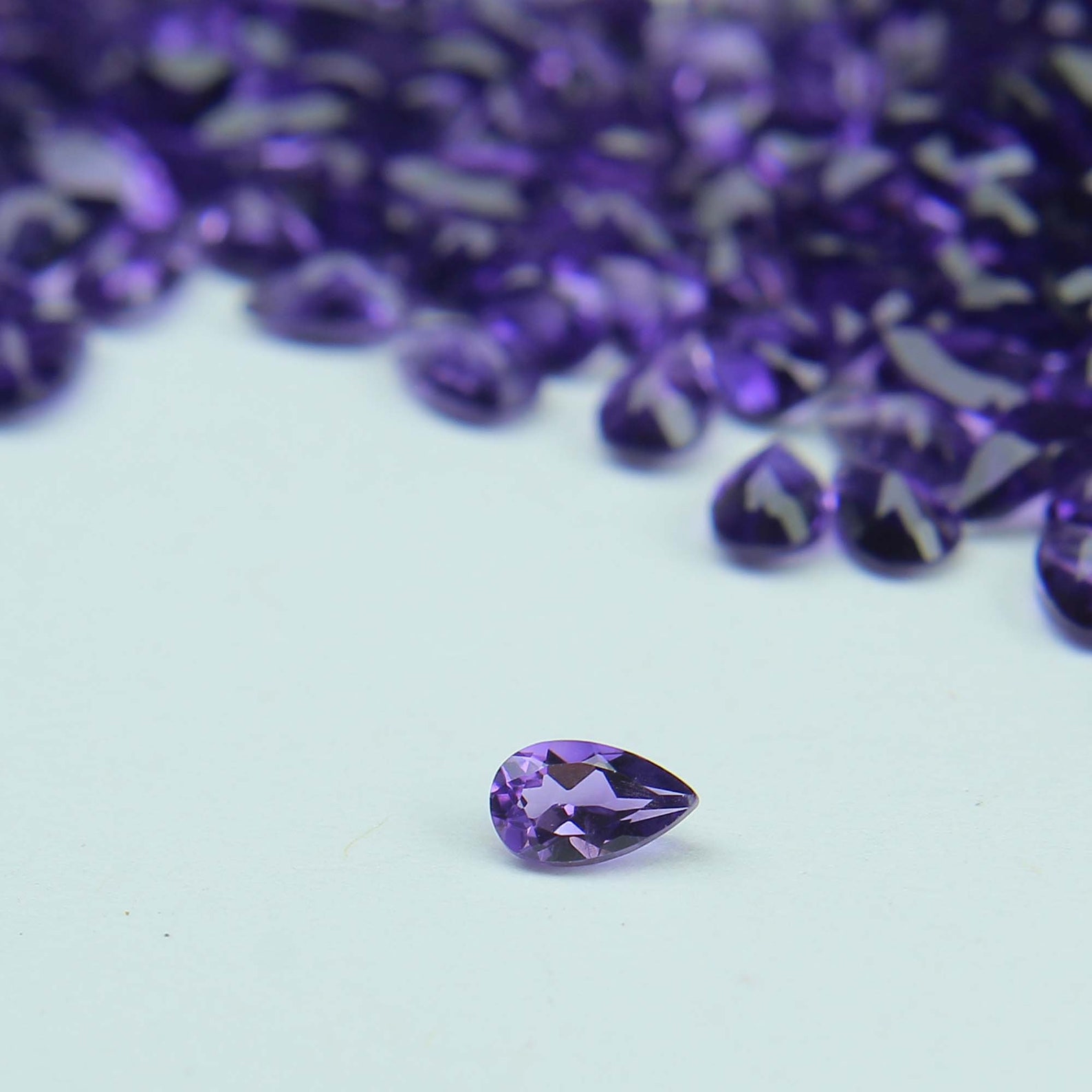 6x4mm Natural Amethyst Gemstone Amethyst Pear Lot - Etsy