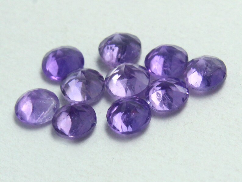 8x8mm Amethyst Natural Purple Amethyst Amethyst Gemstone - Etsy